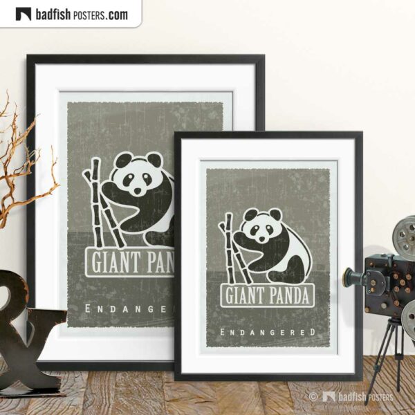 Giant Panda | Endangered | Poster | BadFishPosters